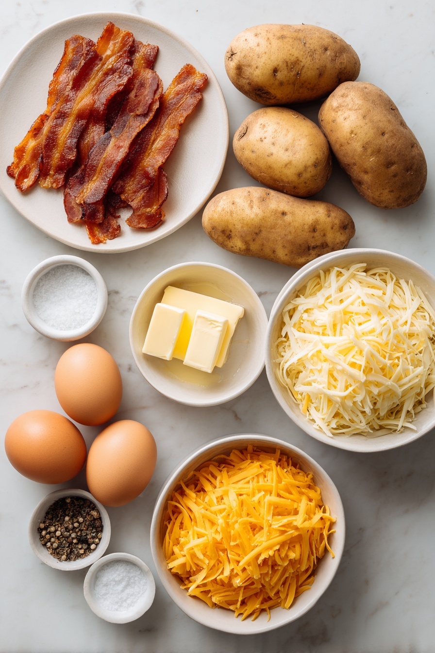 Twice Baked Bacon Parmesan Potatoes: Irresistible & Crispy